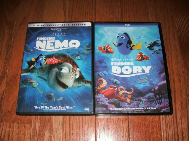 Disneys Finding Nemo And Finding Dory Set On Dvd 2 For One Price £1141 Picclick Uk