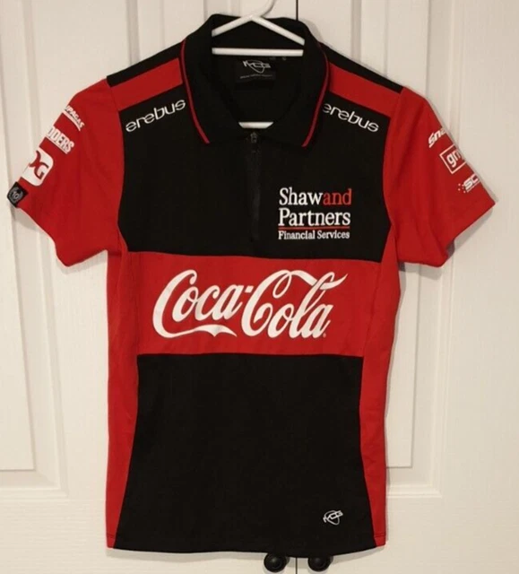COCA-COLA RACING BY EREBUS Chevrolet V8 Supercars Team Polo 1/4 Zip ...