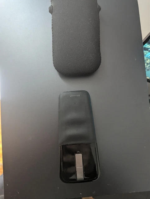 MICROSOFT SURFACE ARC wireless mouse with soft case and USB Receiver £ ...