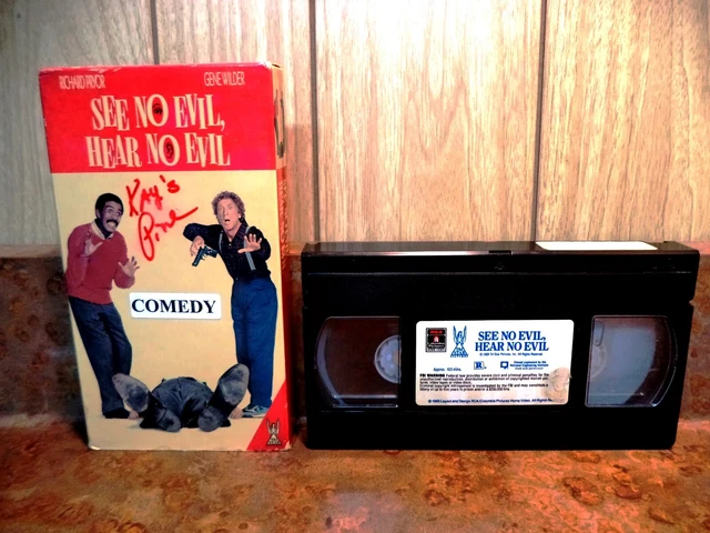 SEE NO EVIL, HEAR NO EVIL (VHS 1989) Richard Pryor, Gene Wilder, Joan ...