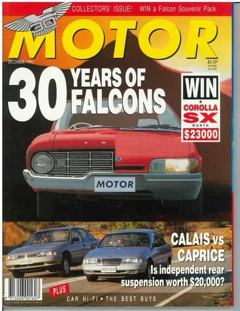 MODERN MOTOR CAR Magazine December 1990 Audi V8 Lexus LS400 Audi 80 BMW ...