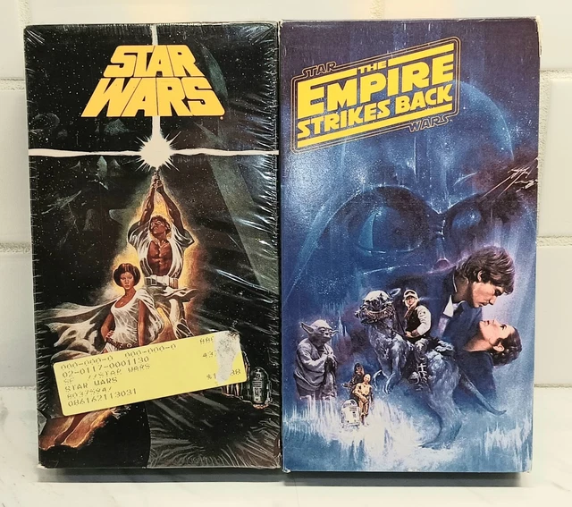 2 VHS LOT STAR WARS New Hope Empire Strikes Back CBS FOX Original 1992 ...
