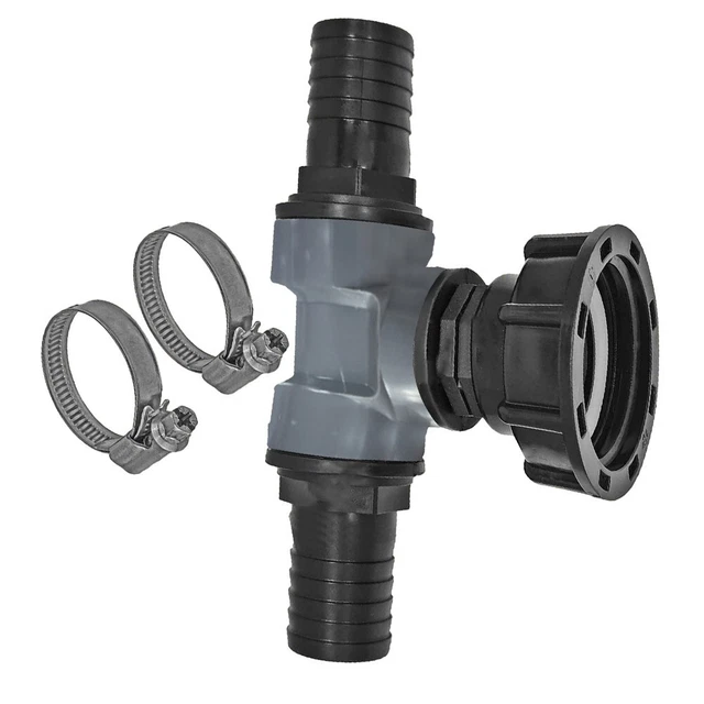 ADAPTATEUR CONNECTEUR DE r servoir d'eau IBC avec interrupteur fiable et vanne EUR 35,41 ...