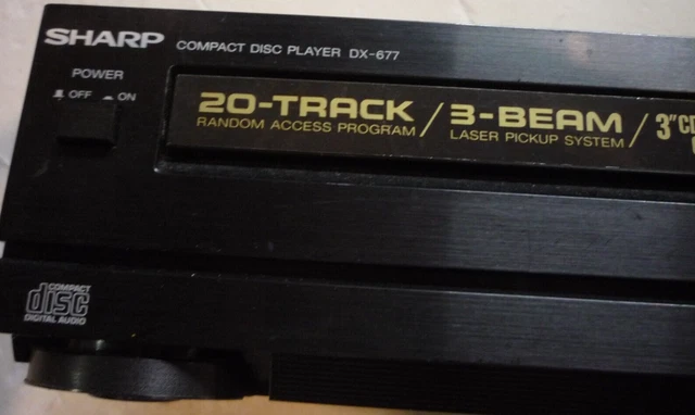 VINTAGE SHARP DX-677 Single Disc CD Player 3-Beam Laser System Tested ...