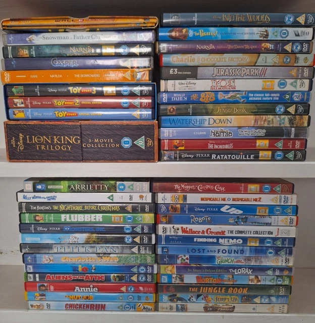 KIDS DVD BUNDLE / Job Lot 50+ Films Animated Disney Dr Seuss Etc £30.00 - PicClick UK