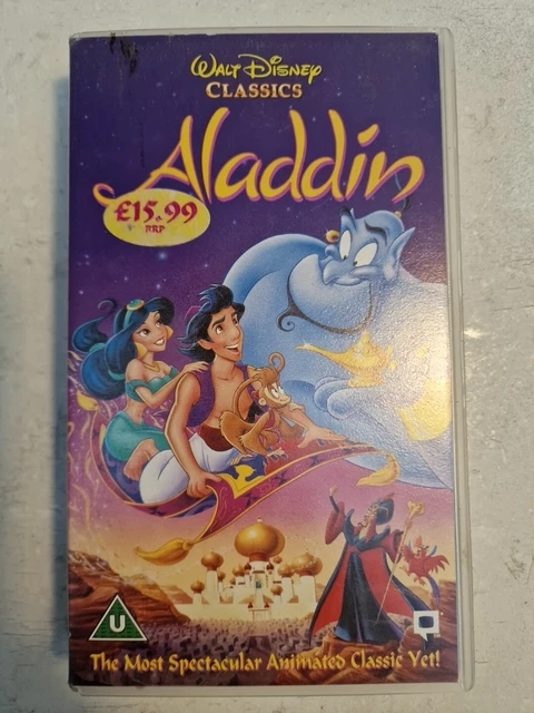 ALADDIN WALT DISNEY Classics VHS 1994 English Collectable Cartoon Kids ...