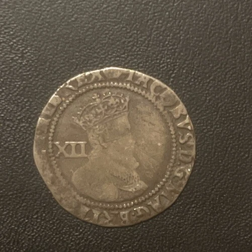 1605-1606 KING JAMES I Hammered Silver Shilling Coin Rose £0.01 ...