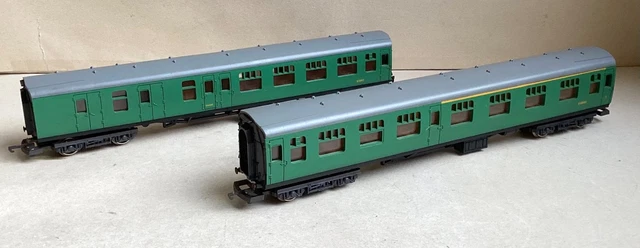 LIMA - X2, BR Southern Green Mk1 CORRIDOR COMPOSITE & BRAKE COACHES ...
