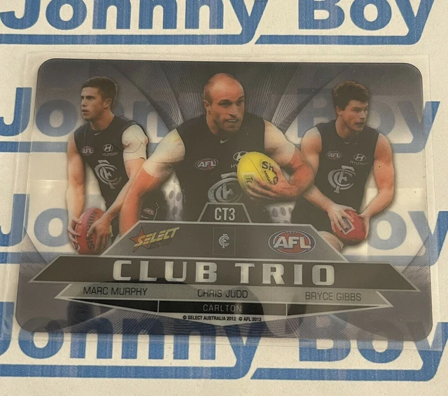 2012 SELECT AFL Champions Club Trio CT3 Murphy/Judd/Gibbs (Carlton ...