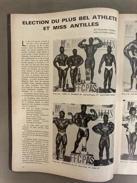 SANTE ET SPORT Bodybuilding Muscle Fitness Magazine / Roy Duval / 06-77 ...