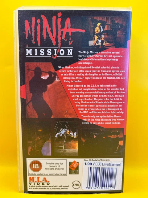 NINJA MISSION VHS £6.52 - PicClick UK
