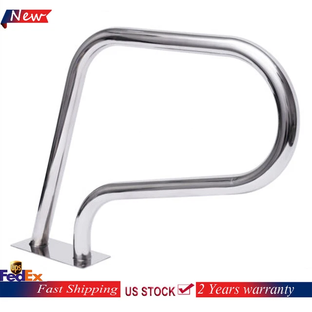 INGROUND SWIMMING POOL Handrail Rustproof 304 Stainless Stair Grab Hand ...