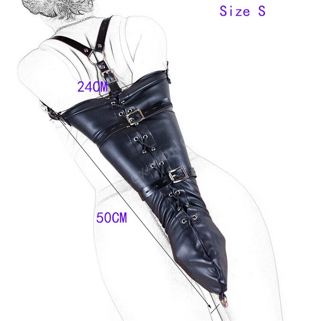 BDSM BONDAGE LEG/ARM Binder Behind Back Straight Jacket Armbinder Adult ...
