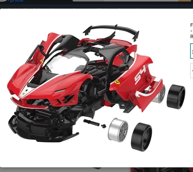 FERRARI FXX K Evo RC Car Kit Build Your own RC Car 2.4Ghz 72pcs 1/18 ...