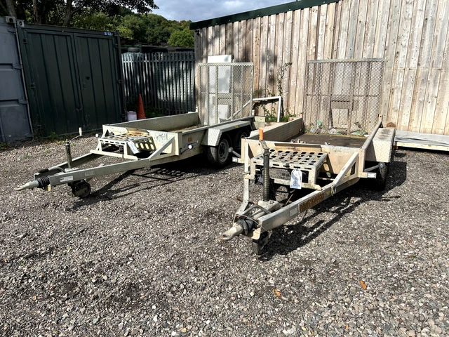 8X4 INDESPENSION PLANT / digger trailer with ramps 2700kg x2 £1,400.00 ...