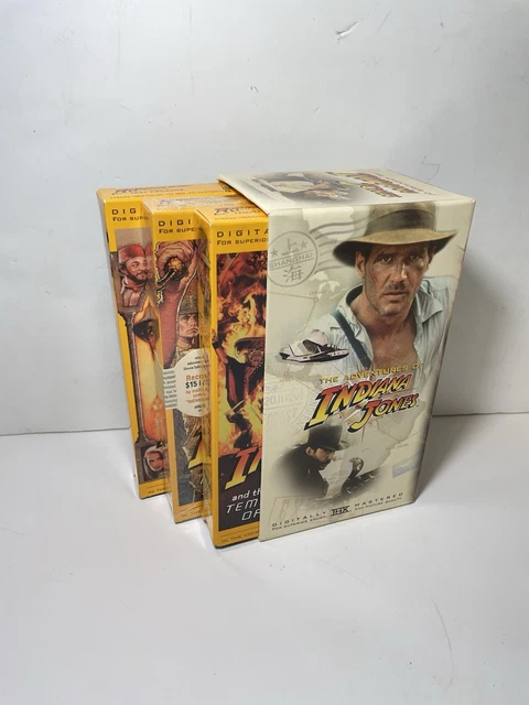 THE ADVENTURES OF Indiana Jones - VHS Trilogy Box Set £21.30 - PicClick UK