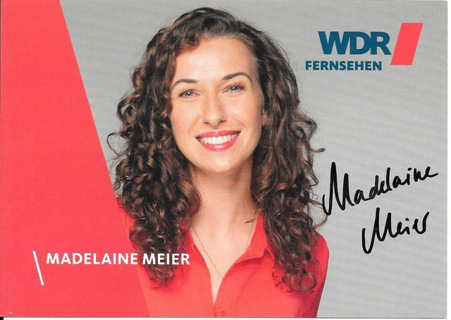 ORIGINAL AUTOGRAMM DER sexy Journalistin und Moderatorin Madelaine ...