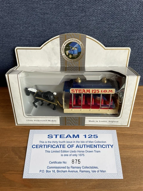 LLEDO LIMITED EDITION Steam 125 Horse Drawn Tram. New & Undisplayed ...