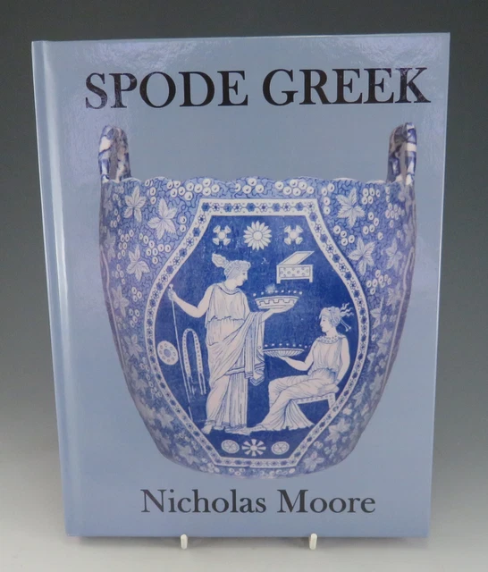 ANTIQUE POTTERY PEARLWARE Blue Transfer Spode Greek Book 174 Page Hard ...