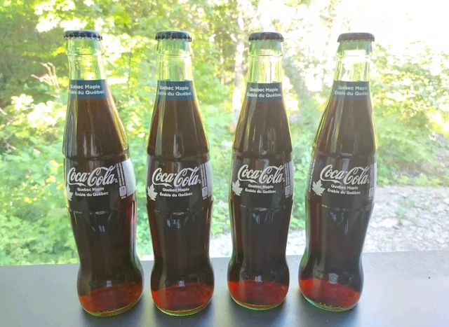 COCA-COLA COKE QUEBEC Maple Flavored Soft Drink 355ml Bottles Pack Of 4 ...