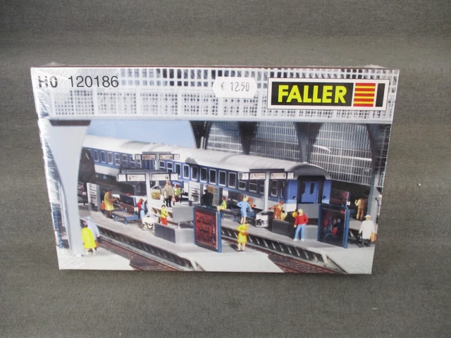 FALLER SPUR H0 120186 Bausatz Bahnsteigausschmückung ungebaut versiegelt in OVP EUR 14,90 ...