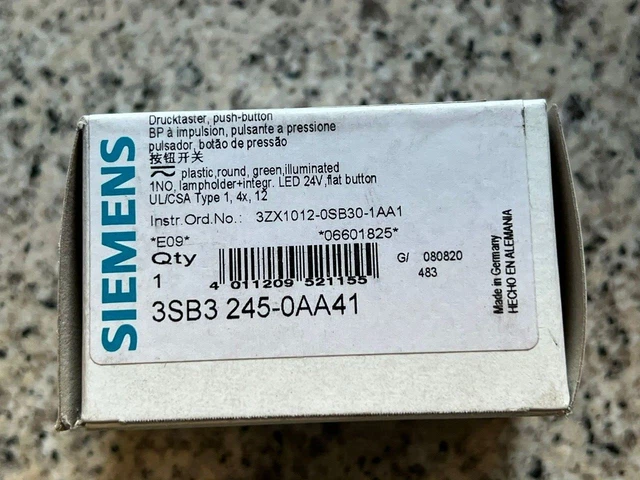 SIEMENS TASTER DRUCKTASTER 3SB3245-0AA41 3SB3 245-0AA41 push button EUR ...