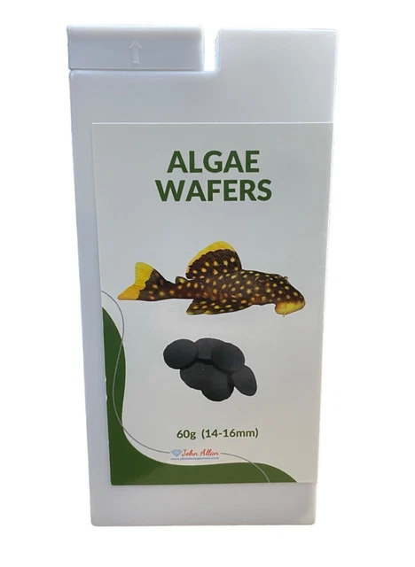 JOHN ALLAN AQUARIUMS Algae Wafers Aquarium Fish Pleco Food 60g £6.99 ...