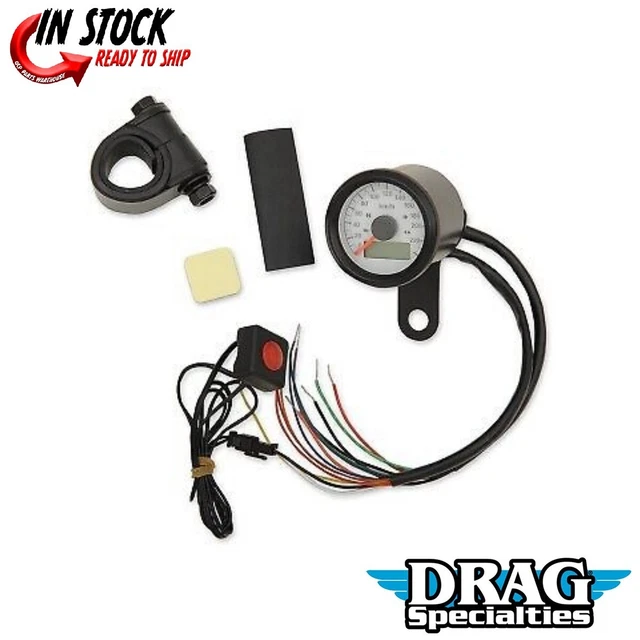 DRAG SPECIALTIES 2210-0423 Programmable Speedometer Indicator Lights in ...