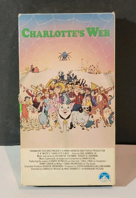 CHARLOTTE'S WEB VHS Tape 1972 Classic Movie Paramount Tested Works £2. ...