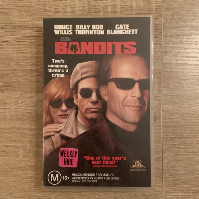 RARE VHS BANDITS Bruce Willis Cate Blanchett Video 2001 Action Comedy ...