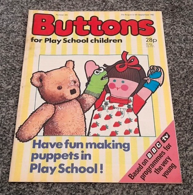 BUTTONS COMIC NO 205 Postman Pat Pigeon Street Gran Bbc Tv Children ...