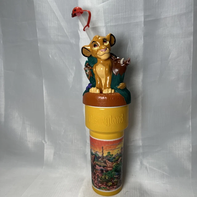 VINTAGE DISNEY'S THE Lion King Disneyland Coca Cola Simba Sipper Drink ...