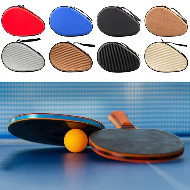 TABLE TENNIS RACKETS Bag Calabash Shape Ping Pong Paddles Case Portable ...