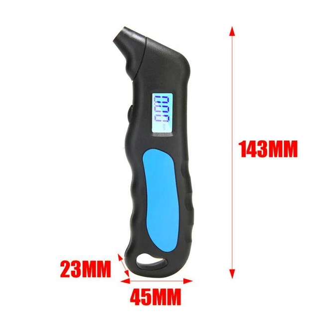 MEDIDOR DE PRESIÓN digital de neumáticos LCD para automóvil bicicleta camión medidor probador ...