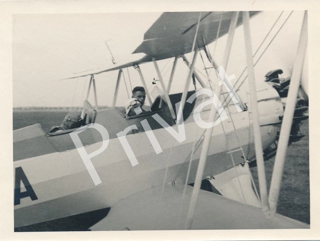 FOTO WKII WEHRMACHT Luftwaffe Flugzeug Heinkel Kadett Pilot Detail F1 ...