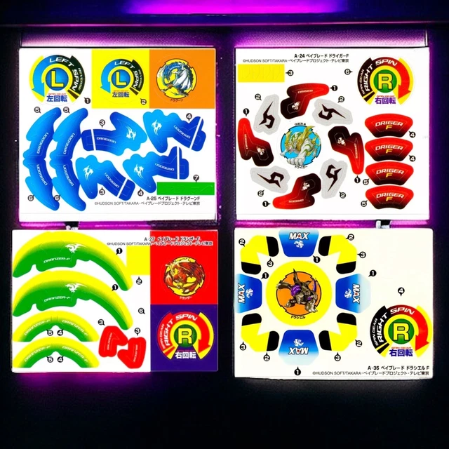 BEYBLADE VINYL STICKER Sheet Pre-Cut Dragoon G + Dragoon V2 £9.99 ...