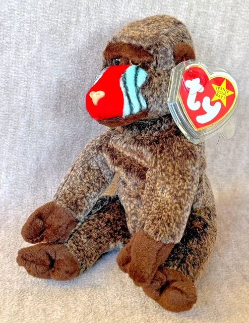 RETIRED TY BEANIE Baby 'Cheeks' The Baboon £0.99 - PicClick UK