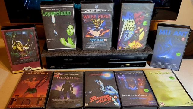 HORROR VHS CLAMSHELL Movie Lot |10ct| Convention Prints / Copies -🎃 ...