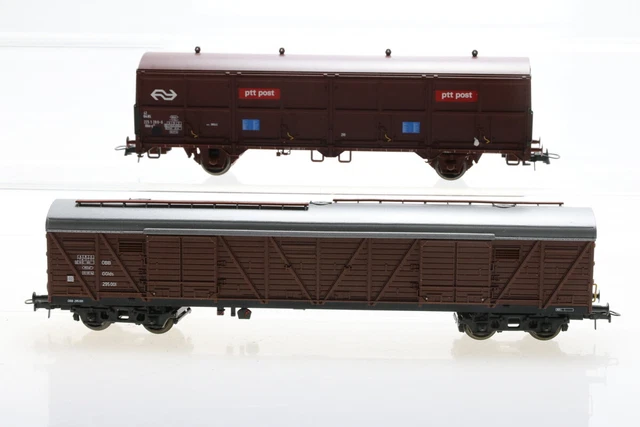 H0 ROCO ÖBB NS ptt-Post Güterwagen boxcar DC Konvolut/J12 EUR 11,60 ...