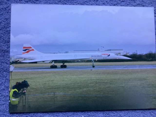 BRITISH AIRWAYS CONCORDE Photo Print Last Landing GBOAF Filton 26/11 ...
