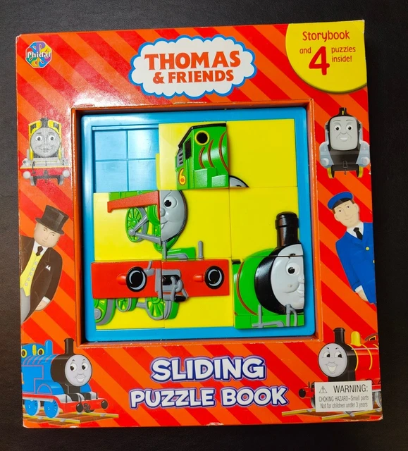 THOMAS THE TANK Engine & Friends Sliding Puzzle Story Book Kids ...