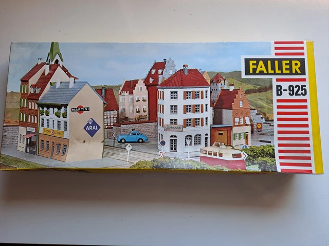 FALLER H0 B-925 Wohnblock NEU Häuserzeile Orig.70er AMS Rarität HO ...