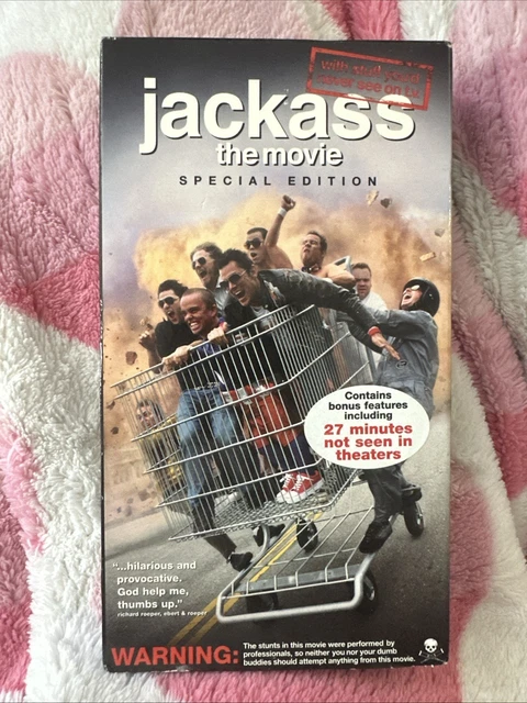 JACKASS THE MOVIE Special Edition VHS 2003 MTV and Paramount pictures £ ...