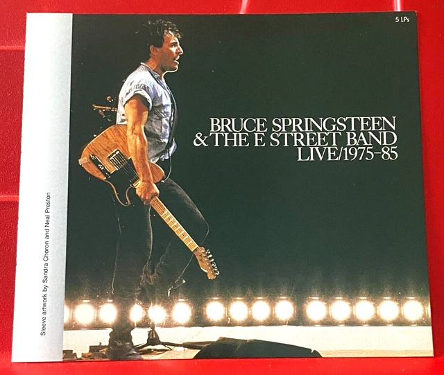 BRUCE SPRINGSTEEN LIVE / 1975-85 Album Cover Art PICTURE / PRINT 5.5" x ...