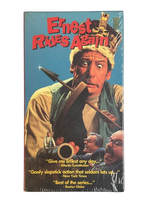 ERNEST RIDES AGAIN VHS VCR Video Tape Cult 80's Jim Varney Comedy ...