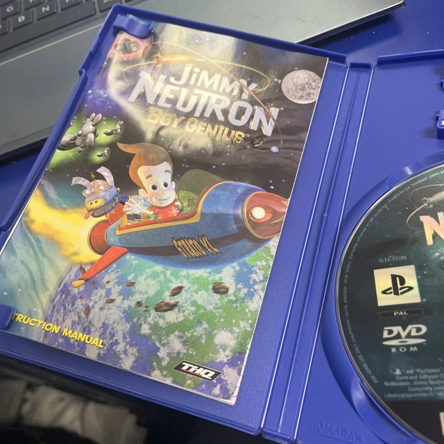 JIMMY NEUTRON BOY Genius Playstation PS2 Video Game Manual PAL £7.99 - PicClick UK