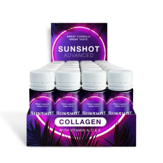 24 SUNSHOT COLLAGEN Drink with Vitamins A, C & E | 24 Pack £29.99 ...