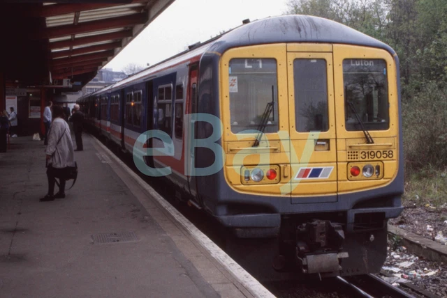 35MM RAILWAY SLIDE of Class 319 EMU 319058 @ West Croydon - Copyright ...