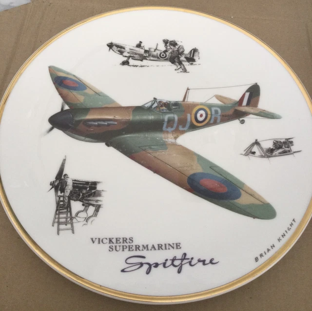 ROYAL DOULTON VICKERS Submarine Spitfire Ltd Edition Plate Legends Of ...