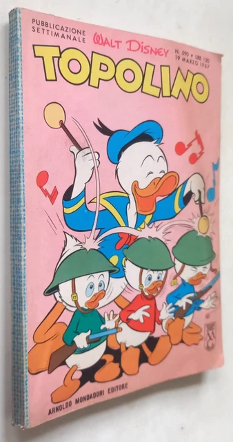 LIBRETTO TOPOLINO N. 590 - 19/3/1967 -con cartolina- Mondadori-costa ...